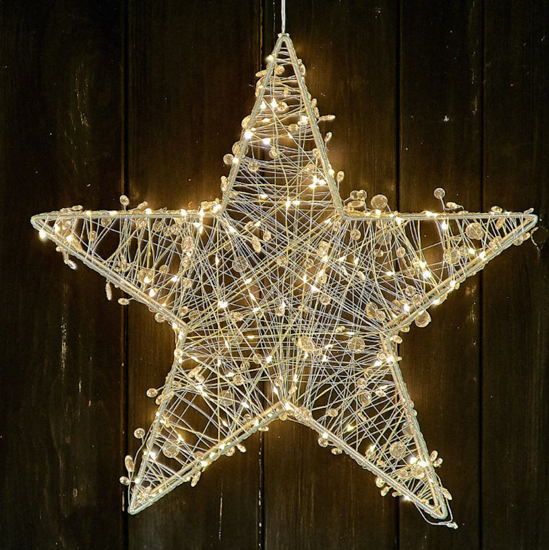 Lightstyle London Galaxy Hanging Star Light - 50cm / Silver westandhill ...
